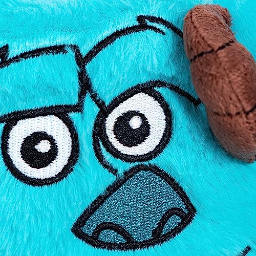 Jay Franco Disney Monsters Inc. Sully 3D Snuggle Plush Pillow - Super Soft Blue Pillow - Measures 15 Inches