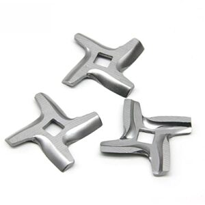 3pcs meat grinder knife mincer blade with square hole spare parts for moulinex hv6 type a133 kitchen appliance