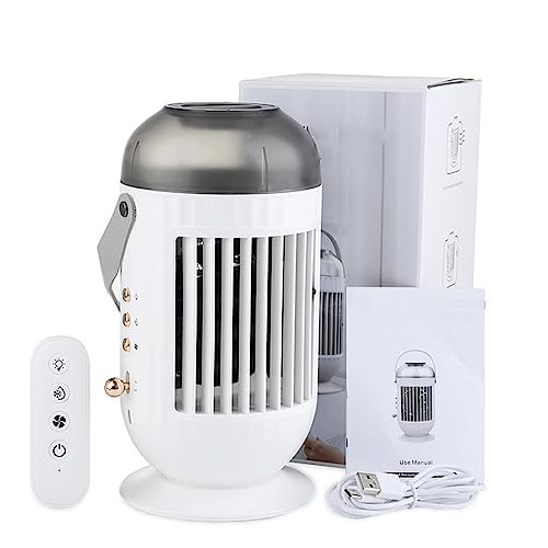 Ac for Car - 400ml Personal Conditioner | Portable Air Cooling Cooler with 3-speed, 3 color lights - Personal Mini Air Conditioner Fan for Room Office Camping