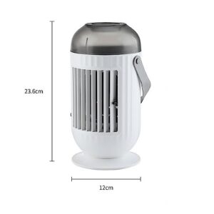 Ac for Car - 400ml Personal Conditioner | Portable Air Cooling Cooler with 3-speed, 3 color lights - Personal Mini Air Conditioner Fan for Room Office Camping