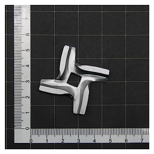 3pcs Meat Grinder Knife Mincer Blade With Square Hole Spare Parts Compatible With Moulinex HV6 Type A133 Kitchen Appliance