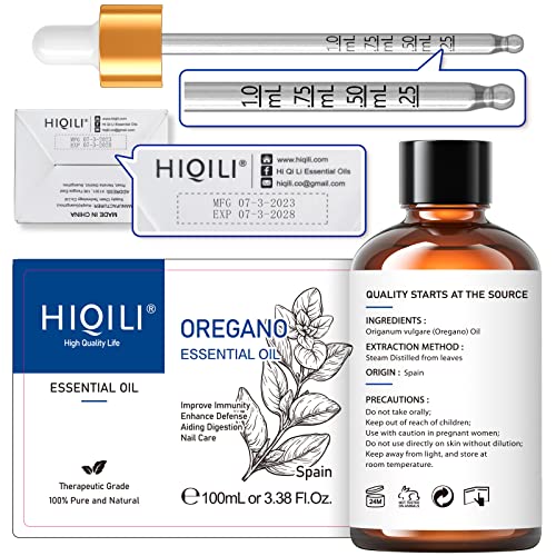 HIQILI Rosemary Essential Oil and Oregano Essential Oil, 100% Pure Natural Therapeutic Grade for Home Aromatherapy Diffuser Oil