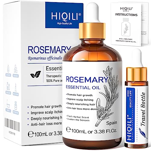 HIQILI Rosemary Essential Oil and Oregano Essential Oil, 100% Pure Natural Therapeutic Grade for Home Aromatherapy Diffuser Oil