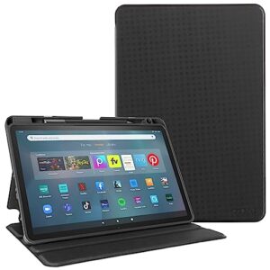 cobak case for all-new amazon fire max 11 tablet 2023 release with built-in pencil holder，multi-viewing angles, all new pu leather smart cover with auto sleep wake feature for fire max 11 tablet