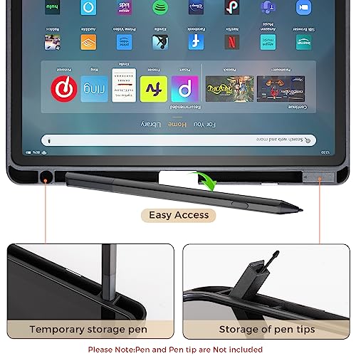 CoBak Case for All-New Amazon Fire Max 11 Tablet 2023 Release with Built-in Pencil Holder，Multi-Viewing Angles, All New PU Leather Smart Cover with Auto Sleep Wake Feature for Fire Max 11 Tablet