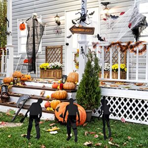 Halloween Yard Sign Stakes Decorative Zombie Garden Stakes Decor Outdoor Statues Decorations Outdoor Lawn Yard Signs Halloween Yard Art Props Scary Holiday Home Patio Party Supplies (A03)