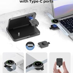 Charging Station for Samsung 3 in 1 Foldable Wireless Charger Fast Charger Dock Stand for Galaxy Z Fold 4/3, Z Flip 5/4/3, S23/S22/S21/S20, Note20/10 Ultra, Watch 5 Pro/5/4/3/Active, Buds+/2/Pro/Live