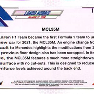 2021 Topps Formula 1 Racing #101 Lando Norris McLaren F1 Team Official Trading Card (Stock Photo shown, card in Near Mint to Mint Condition)