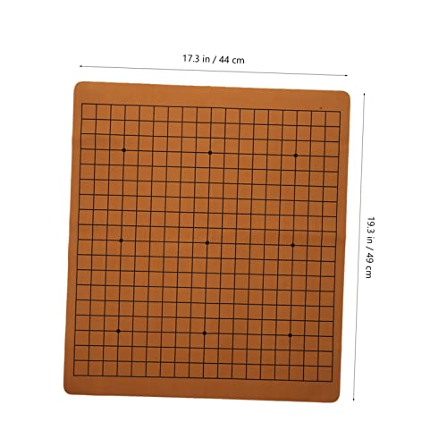 ibasenice 2pcs Checkerboard Portable Chessboard Travel Items Shogi Floor Play Mat China Set Travel Accesories Folding Gobang Chess Board Gobang Game Chess Supplies Simple Chessboard