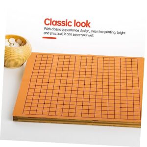 ibasenice 2pcs Checkerboard Portable Chessboard Travel Items Shogi Floor Play Mat China Set Travel Accesories Folding Gobang Chess Board Gobang Game Chess Supplies Simple Chessboard