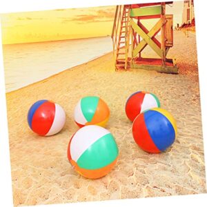 ibasenice 6 Pcs Inflatable Beach Ball Mini Inflatable Pool Large Inflatable Pool Balls for Swimming Pool Inflatable Beach Balls Beach Balls for Party Water Toy with The Ball Toddler