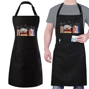 singer taylor album apron for women with pockets,womens aprons waterproof cooking aprons with adjustable neck strap and long ties for swift fans,