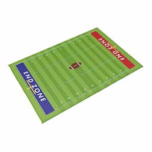 America Football Backdrop Outdoor Rug for Patio/Deck/Porch, Non-Slip Large Area Rug 5 x 8 Ft, Rugby Sports Stadium Field Indoor Outdoor Rugs Washable Area Rugs, Reversible Camping Rug Carpet Runner