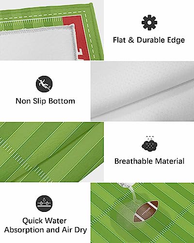 America Football Backdrop Outdoor Rug for Patio/Deck/Porch, Non-Slip Large Area Rug 5 x 8 Ft, Rugby Sports Stadium Field Indoor Outdoor Rugs Washable Area Rugs, Reversible Camping Rug Carpet Runner