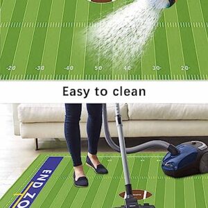 America Football Backdrop Outdoor Rug for Patio/Deck/Porch, Non-Slip Large Area Rug 5 x 8 Ft, Rugby Sports Stadium Field Indoor Outdoor Rugs Washable Area Rugs, Reversible Camping Rug Carpet Runner