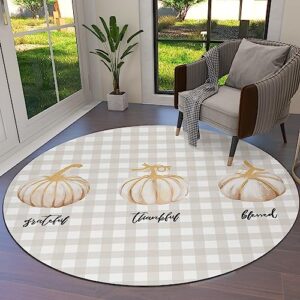 bufflao plaid pumpkins large area rugs carpet 6 feet for bedroom living room,accent throw kitchen hallway bathroom runner rug low pile entryway door floor mat,thanksgiving harvest festival fall