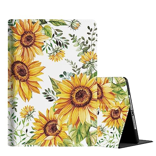 Case for iPad Mini 6 2021 8.3 Inch, Multi-Angle Smart Stand Cover Auto Sleep/Wake for iPad Mini 6th Generation 8.3 Inch，Watercolor Sunflower