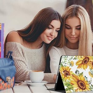 Case for iPad Mini 6 2021 8.3 Inch, Multi-Angle Smart Stand Cover Auto Sleep/Wake for iPad Mini 6th Generation 8.3 Inch，Watercolor Sunflower