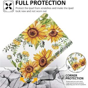 Case for iPad Mini 6 2021 8.3 Inch, Multi-Angle Smart Stand Cover Auto Sleep/Wake for iPad Mini 6th Generation 8.3 Inch，Watercolor Sunflower