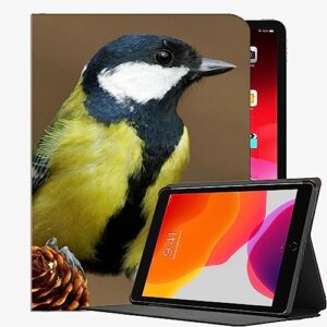 yendosteen ipad air 5th generation case 2022 / ipad air 4th 2020 case 10.9 inch,bird titmouse cones tree ipad 10 gen case for ipad 10th generation ipad a2696 a2757 a2777