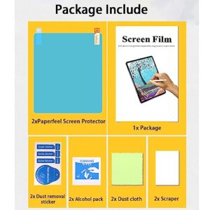 Zeking (2 Pack Paperfeel Screen Protector Compatible with Amazon Fire Max 11 tablet 11.0", [Feel Like Paper Film Writing] Tablet PET Film for S-Pen