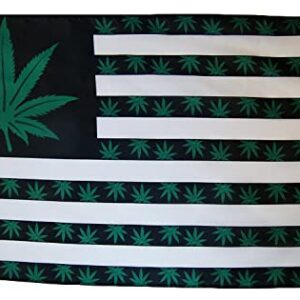 3x5 3'x5' Dispensary Advertising Weed Leaf Pot Flags Banner Indoor Outdoor Decor (Green 7 point Weed)