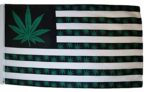 3x5 3'x5' Dispensary Advertising Weed Leaf Pot Flags Banner Indoor Outdoor Decor (Green 7 point Weed)