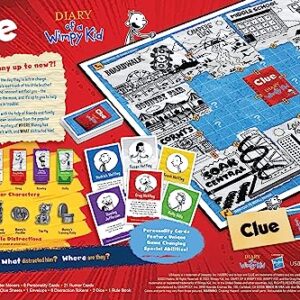 CLUE: Diary of a Wimpy Kid | Solve the Mystery in This Collectible Clue Game Featuring Characters & Locations from the Popular Book Series Diary of a Wimpy Kid | Officially-Licensed Diary of a Wimpy