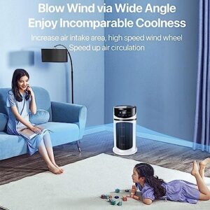 Portable Air Conditioners, Mini Air Conditioner, Evaporative Air Cooler, Rechargeable 6 Speeds 6h Timer for Bedroom Office Camping