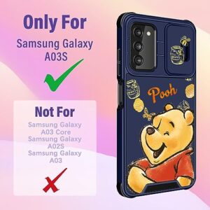 oqpa for Samsung Galaxy A03s Phone Case Cute Cartoon A03s Case with Camera Cover+Ring Holder, Kawaii Funny Case for Samsung A03s for Women Girly Girls Boys Cases for Galaxy A03s, Weini