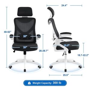 MARURY Big and Tall Office Chair, High Back Ergonomic Mesh Office Chair, Soft Comfort Chair, for Heavy People Home Office Desk Chair