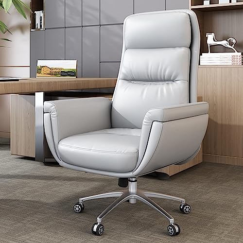 MARURY Big and Tall Office Chair, Boss Leather Business Executive Chair, Reclining Chair Swivel Chair Home Computer Chair, for Home Office Make Up