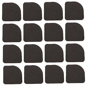 osaladi 24pcs washing machine floor mat furniture risers washer foot pads bed risers home furniture anti-slip pad for washer household shocks pad anti-slip cushion black appendix non-slip