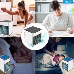 Portable Air Conditioners,USB Air Cooler Quiet Desk Fan,Portable AC Humidifier and Purifier,Portable Air Conditioner Portable for Room,Office,Home,Camping,Travel.