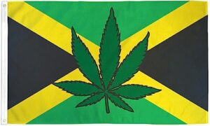 new jamaica leaf flag 3x5ft house flag dorm flag dispensary 100d