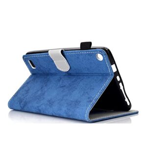 Tablet PC Case Case Compatible with Kindle Fire 7 2015/2017/2019 Case Cover,Slim Smart Folio Stand Cover Shockproof Protective Cases Auto Sleep/Wake Protective Case Tablet Home (Color : Blue)