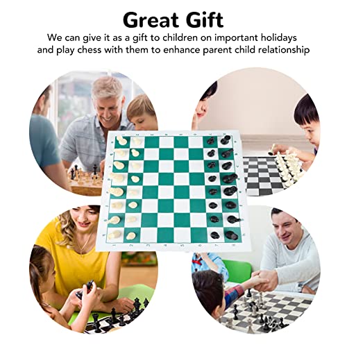 Airshi Chess Game Sets, Puzzled Portable Chess Set Board Game Roll Up Chessboard for Party