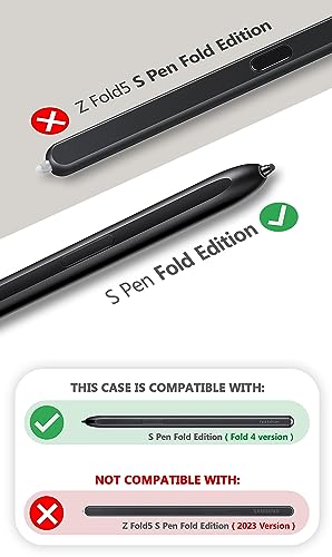 i-Blason for Samsung Galaxy Z Fold 5 Case with Pen Holder, Clear Full-Body Protective Z Fold 5 Case with Built-in Screen Protector & Hinge Protection (Clear)