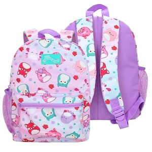 Squishmallows School Bag 4 Piece Set | Kids Backpack And Lunch Bag Set With Pencil Case And Water Bottle | Children's Backpacks | Official Merchandise