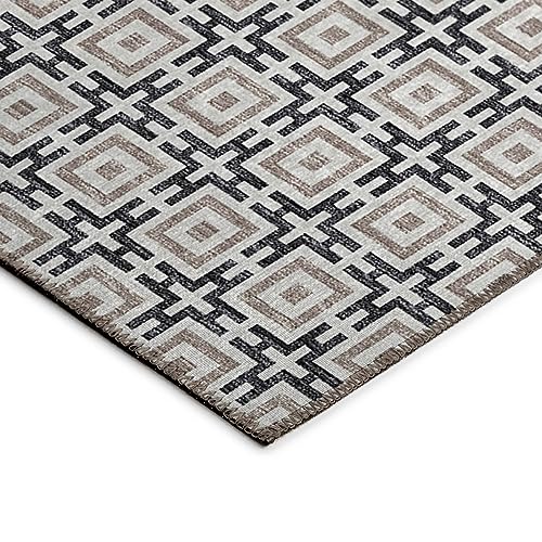 Dalyn Rugs Indoor/Outdoor Marlo MO1 Black Washable 8' x 10'