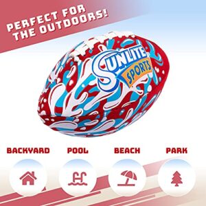 Sunlite Sports Waterproof Football, Outdoor Play, for Pool Beach Lake Park Water Toy, for All Ages, Family Fun