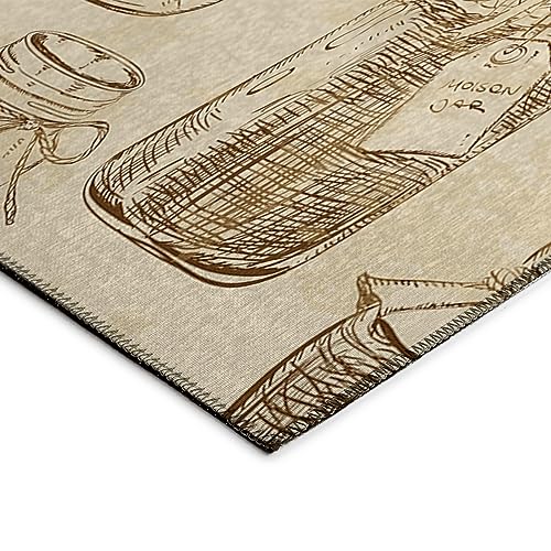 Dalyn Rugs Indoor/Outdoor Kendall KE18 Ivory Washable 8' x 10' Rug