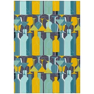 dalyn rugs indoor/outdoor kendall ke13 blue washable 8' x 10' rug