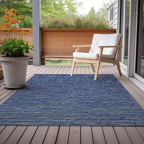 Dalyn Rugs Indoor/Outdoor Laidley LA1 Blue Washable 8' x 10'