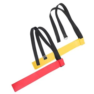 unomor 2pcs set football streamer flag football flags kids backyard game flag football kit mens stuff womens athletic sets kids soccer rugby waist belt flags for flag soccer rugby belt