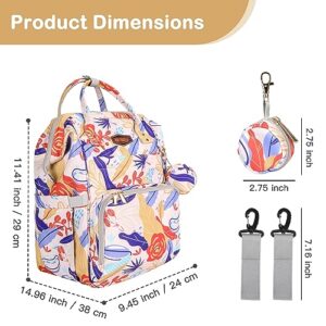 Diaper Bag Backpack for Baby,Waterproofing Multifunctional Travel Diaper Bag,22.86 Liter Baby Girl Diaper Bag,Baby Diaper Bag,Newborn Essentials Gifts for mom-2V