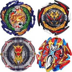 4-piece gyros battle set(b-120, b-180, b-185, b-192), battling burst tops with stickers, kids boys christmas birthday party gift idea 598