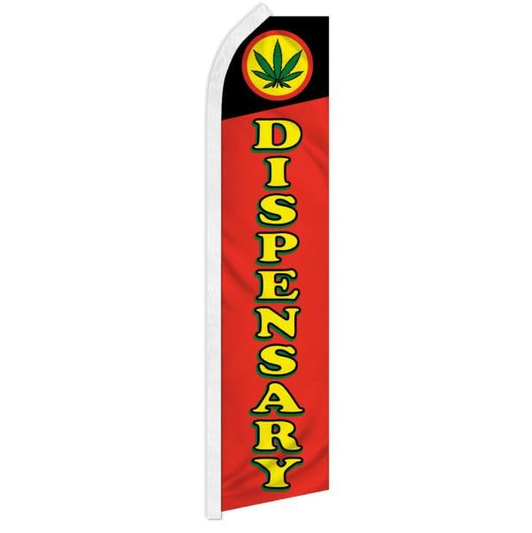 Dispensary Super swooper Flag - All Super Flags - Advertising Super Flags