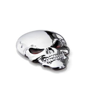 automotive metal skull decor halloween skull wall stickers refit metal signs metal stickers goth car decor vehicles trucks decorations emblem