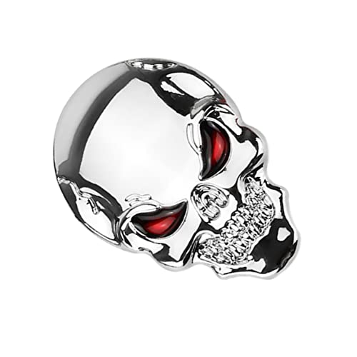 Automotive Metal Skull Decor halloween skull wall stickers refit metal signs metal stickers goth car decor Vehicles Trucks Decorations Emblem